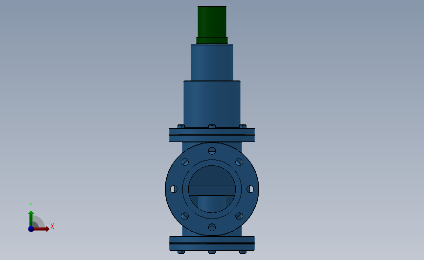 Y42X减压阀[Y42X减压阀]通径150_SOLIDWORKS 2018_模型图纸下载 – 懒石网