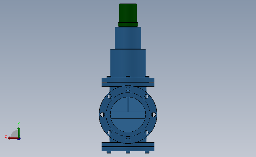 Y42X减压阀[Y42X减压阀]通径200_SOLIDWORKS 2018_模型图纸下载 – 懒石网