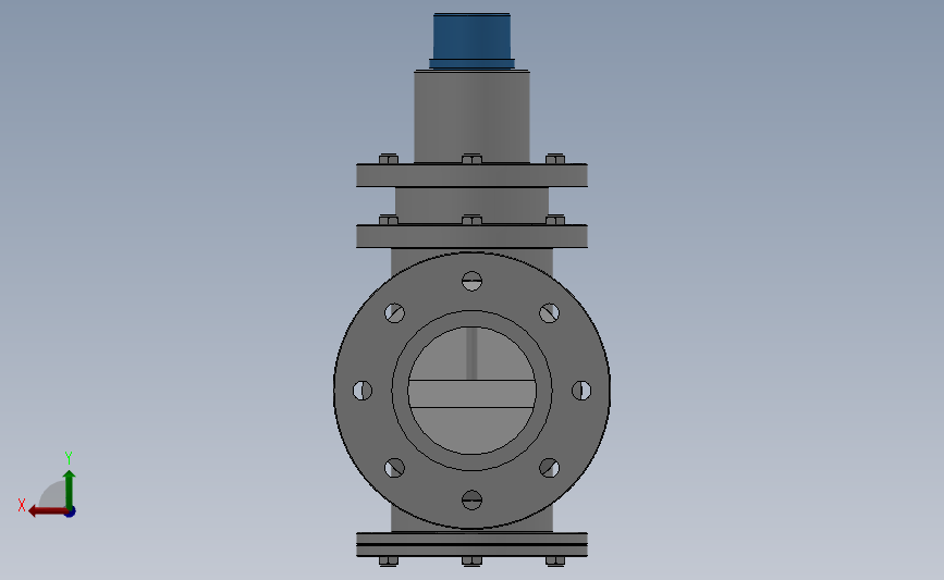 Y43H减压阀[Y43H减压阀]通径150_SOLIDWORKS 2018_模型图纸下载 – 懒石网