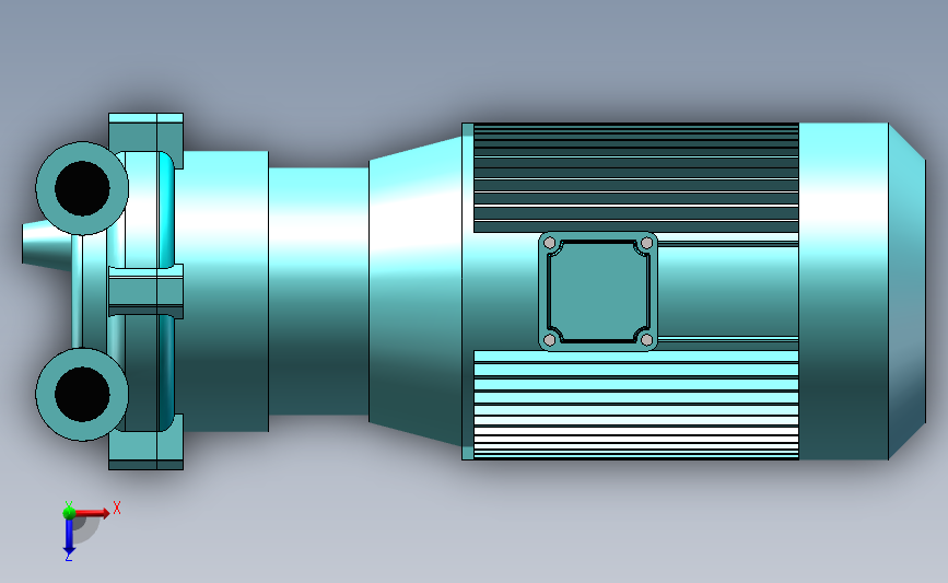2BV206[2BV2061]水环真空泵及压缩机_SOLIDWORKS 2018_模型图纸下载 – 懒石网