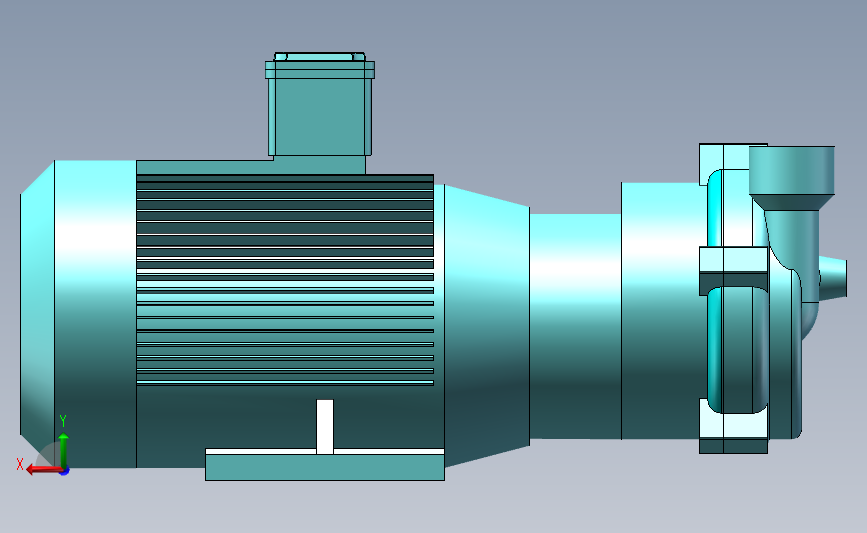 2BV206[2BV2061]水环真空泵及压缩机_SOLIDWORKS 2018_模型图纸下载 – 懒石网