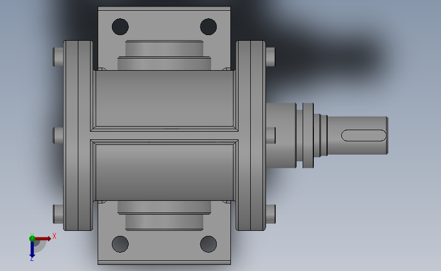 2CY型不锈钢齿轮泵2CY-1.08／2.5[2CY-7.5／2.5]_SOLIDWORKS 2018_模型图纸下载 – 懒石网