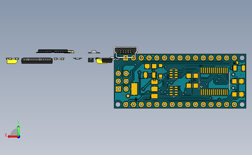 Arduino Nano超精美模型_STEP_模型图纸下载 – 懒石网