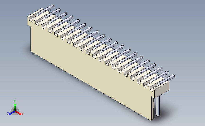 WF 连接器_STEP_模型图纸下载 – 懒石网