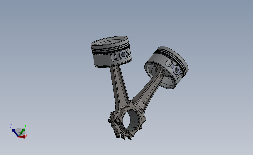 merlin62发动机连杆和活塞sw step_SOLIDWORKS 2018_模型图纸下载 – 懒石网