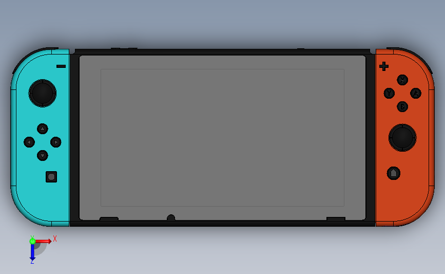 nintendo任天堂switch游戏机_SOLIDWORKS 2018_模型图纸下载 – 懒石网