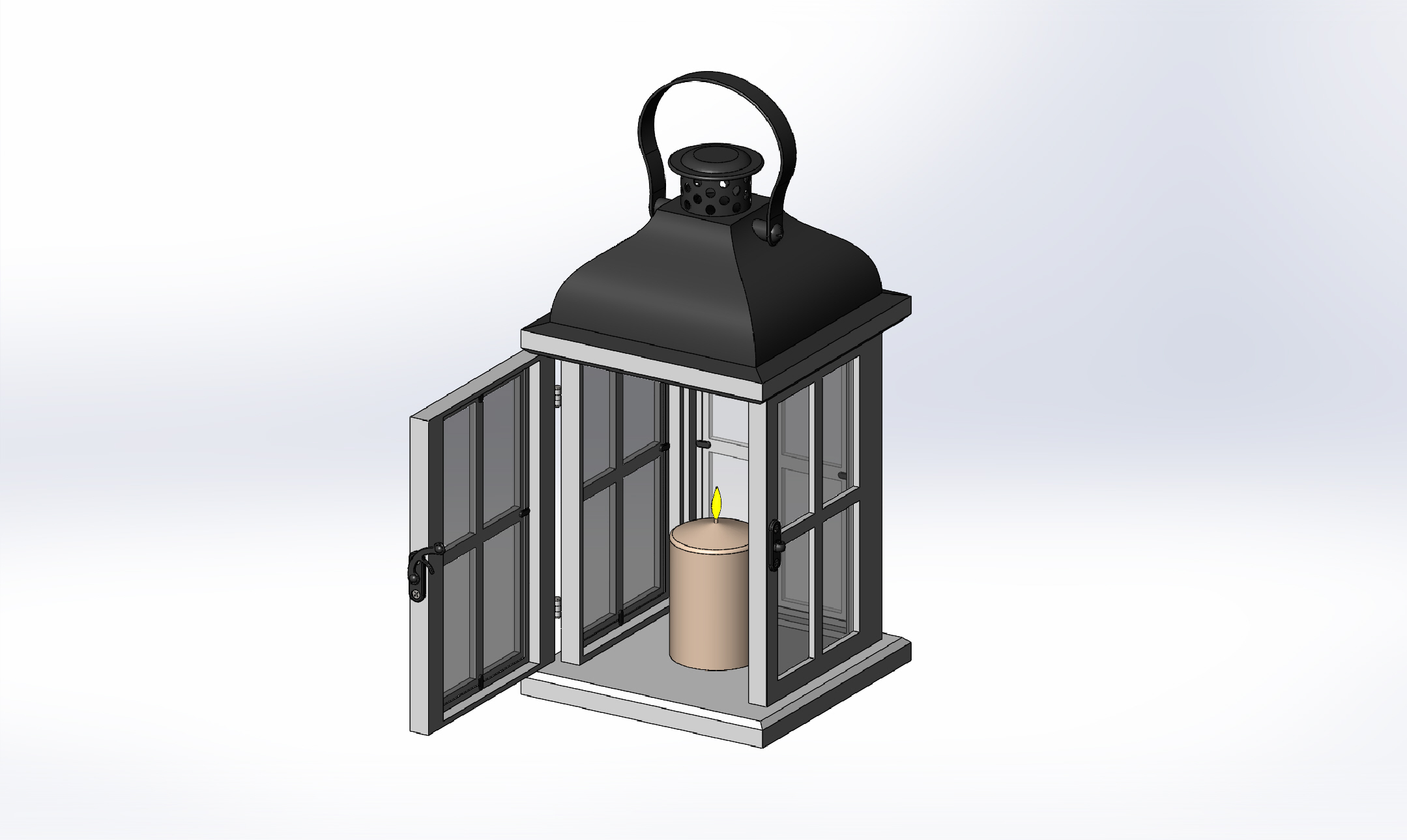 灯笼_SOLIDWORKS 2017_模型图纸下载 – 懒石网