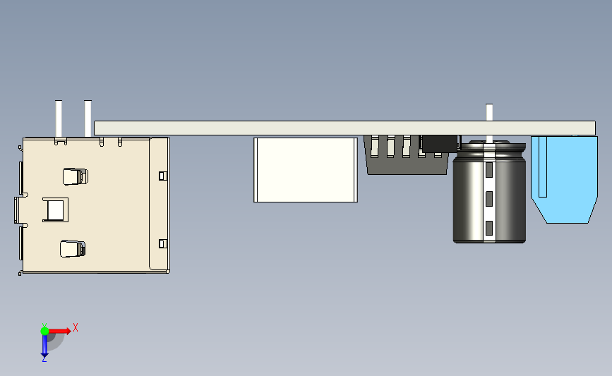 LM2596 上的 DC 6V-40V 转 5V 3A 双 USB 充电 DC-DC 降压转换器模块_STEP_模型图纸下载 – 懒石网