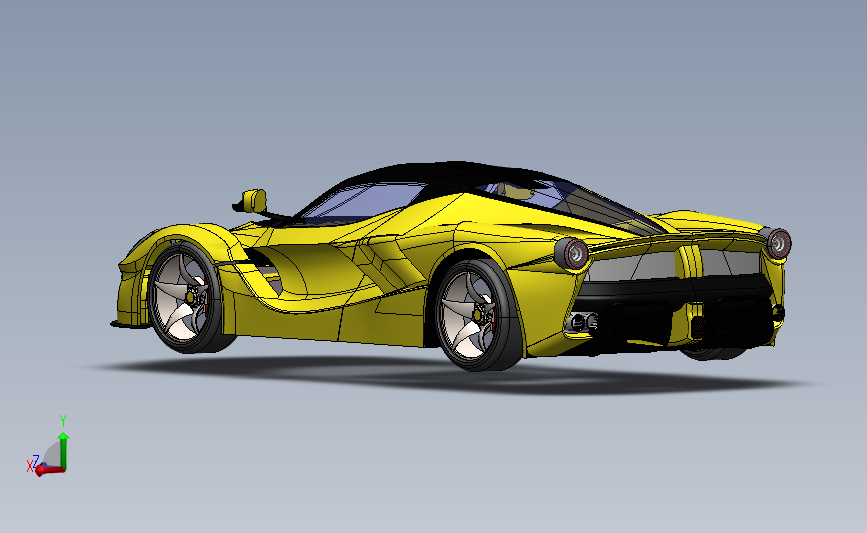 la-ferrari拉法拉利超级跑车模型sw_SOLIDWORKS 2017_模型图纸下载 – 懒石网