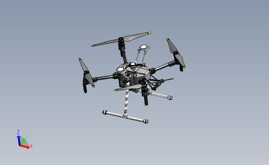 DJI 大疆 经纬 M210-RTK_SOLIDWORKS 2016_模型图纸下载 – 懒石网