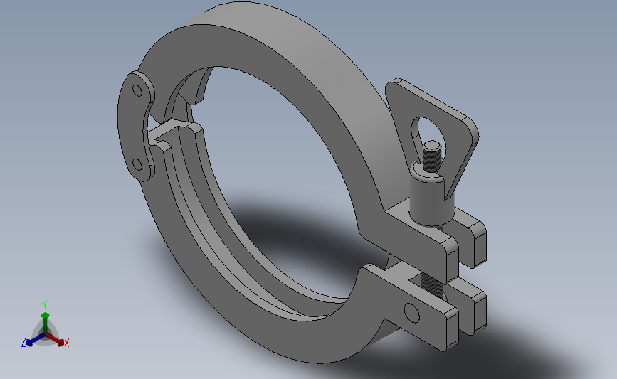 Ik02 J 双铆钉卡箍[ik02 J 1s] Solidworks 2018 模型图纸下载 懒石网