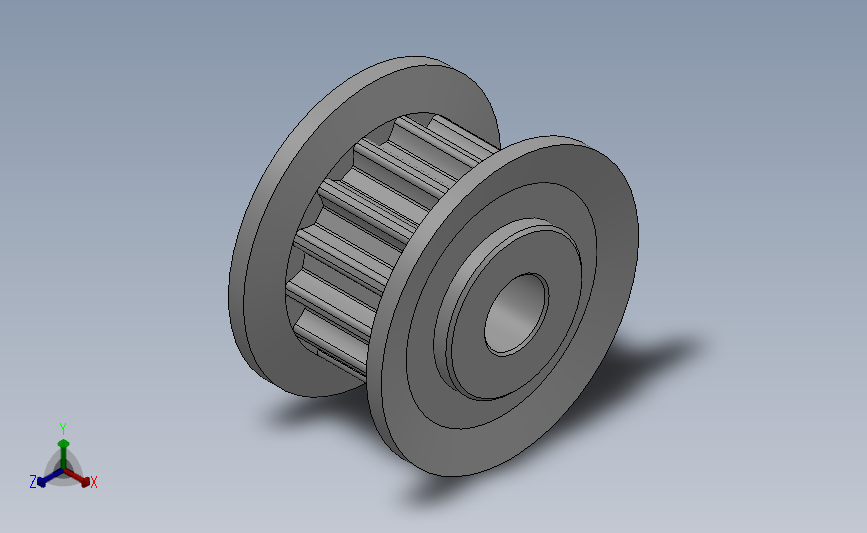 标准型半圆弧形齿同步带轮S3M型[SS3MHC-50-6-dc10-B]_SOLIDWORKS 2018_模型图纸下载 – 懒石网