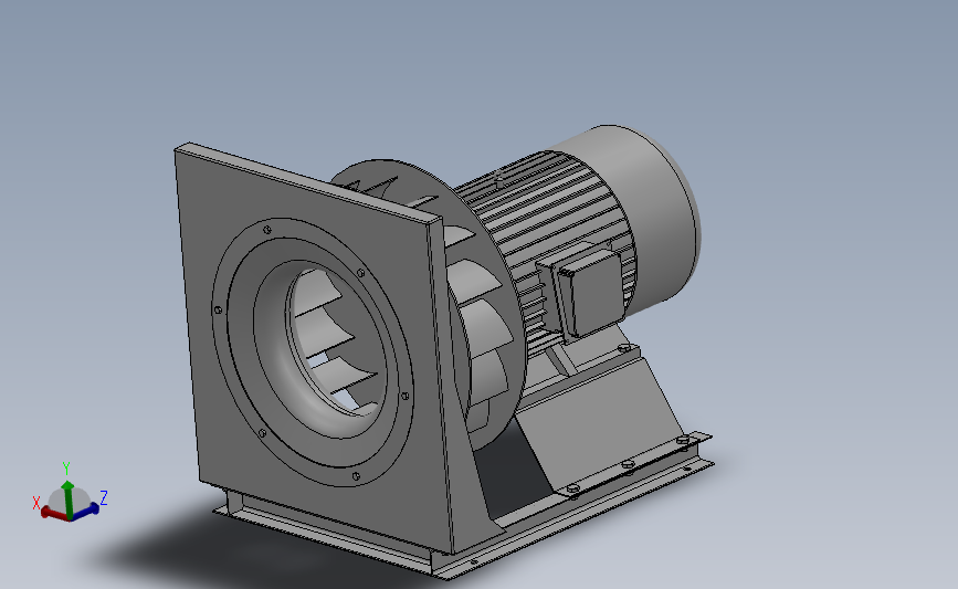SYWB系列离心风机[SYPB450]亿利达_SOLIDWORKS 2018_模型图纸下载 – 懒石网