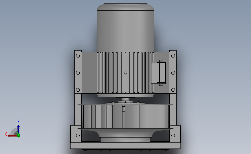 SYWB系列离心风机[SYPB450]亿利达，_SOLIDWORKS 2018_模型图纸下载 – 懒石网