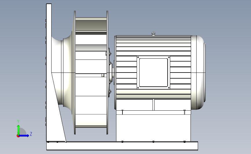 SYWB系列离心风机[SYPB1250]亿利达，_STEP_模型图纸下载 – 懒石网