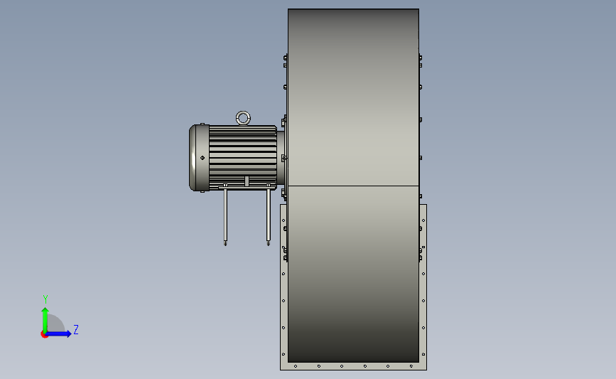 4-72-11A式低压离心通风机[4-72-11A式低压离心通风机-6-Y100L-6(B35)]_STEP_模型图纸下载 – 懒石网