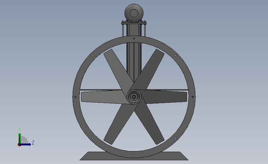 T30(C式)轴流通风机[T30(C式)轴流通风机-7C]_SOLIDWORKS 2018_模型图纸下载 – 懒石网