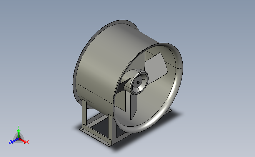 T35、BT25No3.13-7.1A轴流通风机[T35(A)系列低噪声轴流风机-6.3A]_STEP_模型图纸下载 – 懒石网