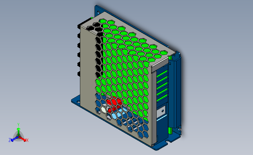 明纬LRS-450-3D_STEP_模型图纸下载 – 懒石网