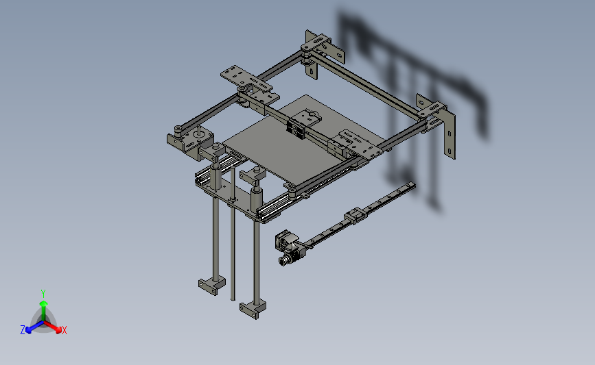 corexy 3d打印机_STEP_模型图纸下载 – 懒石网