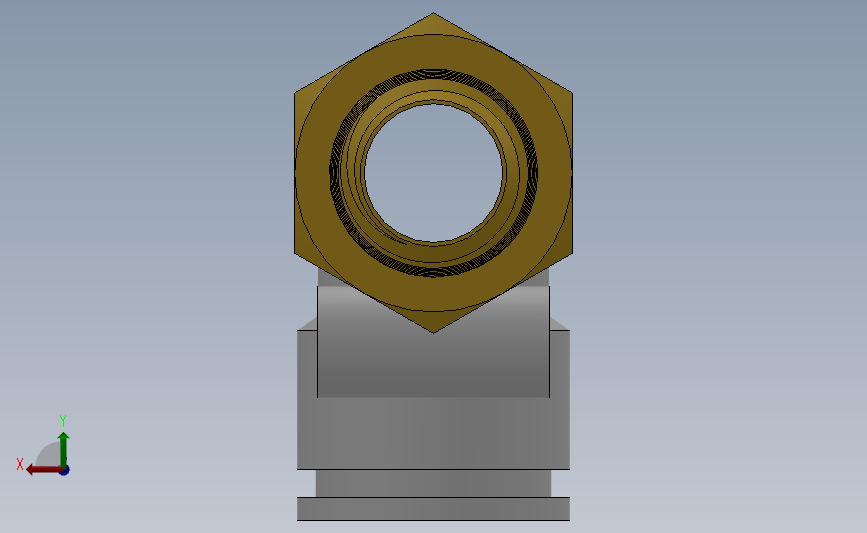 快速接头KJYY型歪螺三通接头[KJY06-01S]_SOLIDWORKS 2018_模型图纸下载 – 懒石网