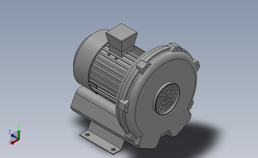 DG-200系列[DG-200-16]高压鼓风机_SOLIDWORKS 2018_模型图纸下载 – 懒石网