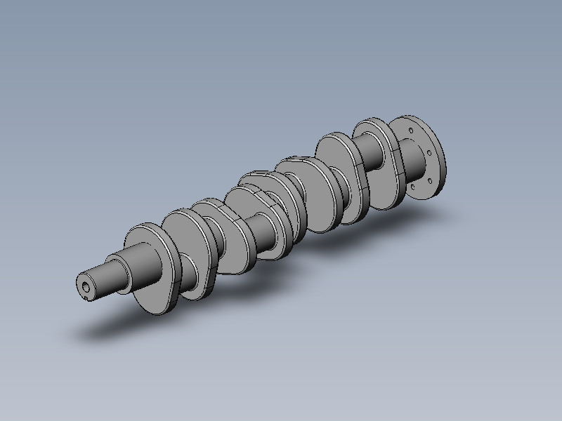 V8发动机缸体和曲轴 Solidworks 2011 模型图纸下载 懒石网