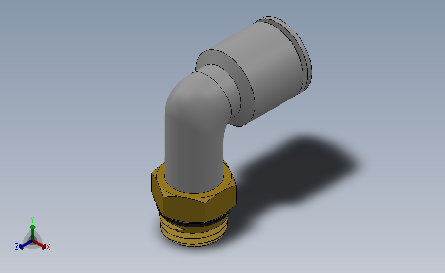 万用螺纹HKQ2L外螺弯接头[HKQ2L08-U02]_SOLIDWORKS 2018_模型图纸下载 – 懒石网