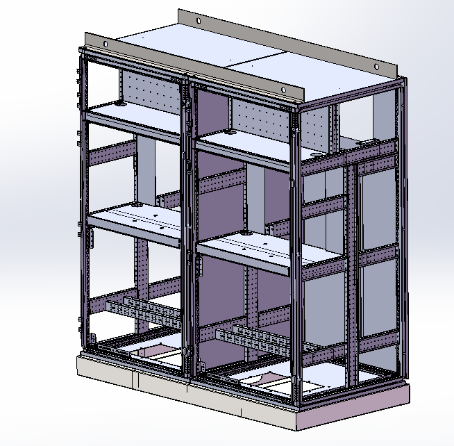 仿威图结构低压柜 Solidworks 2019 模型图纸下载 懒石网