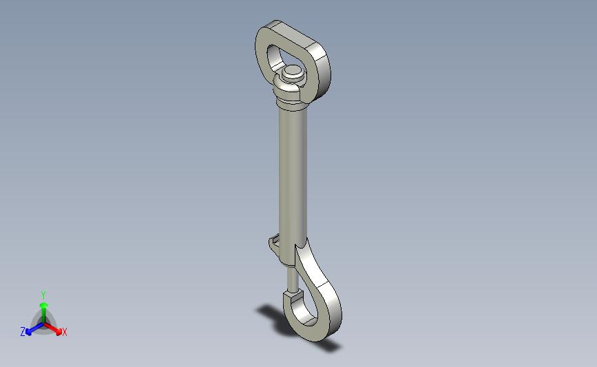 弹簧挂钩[B-1058-9].step_STEP_模型图纸下载 – 懒石网