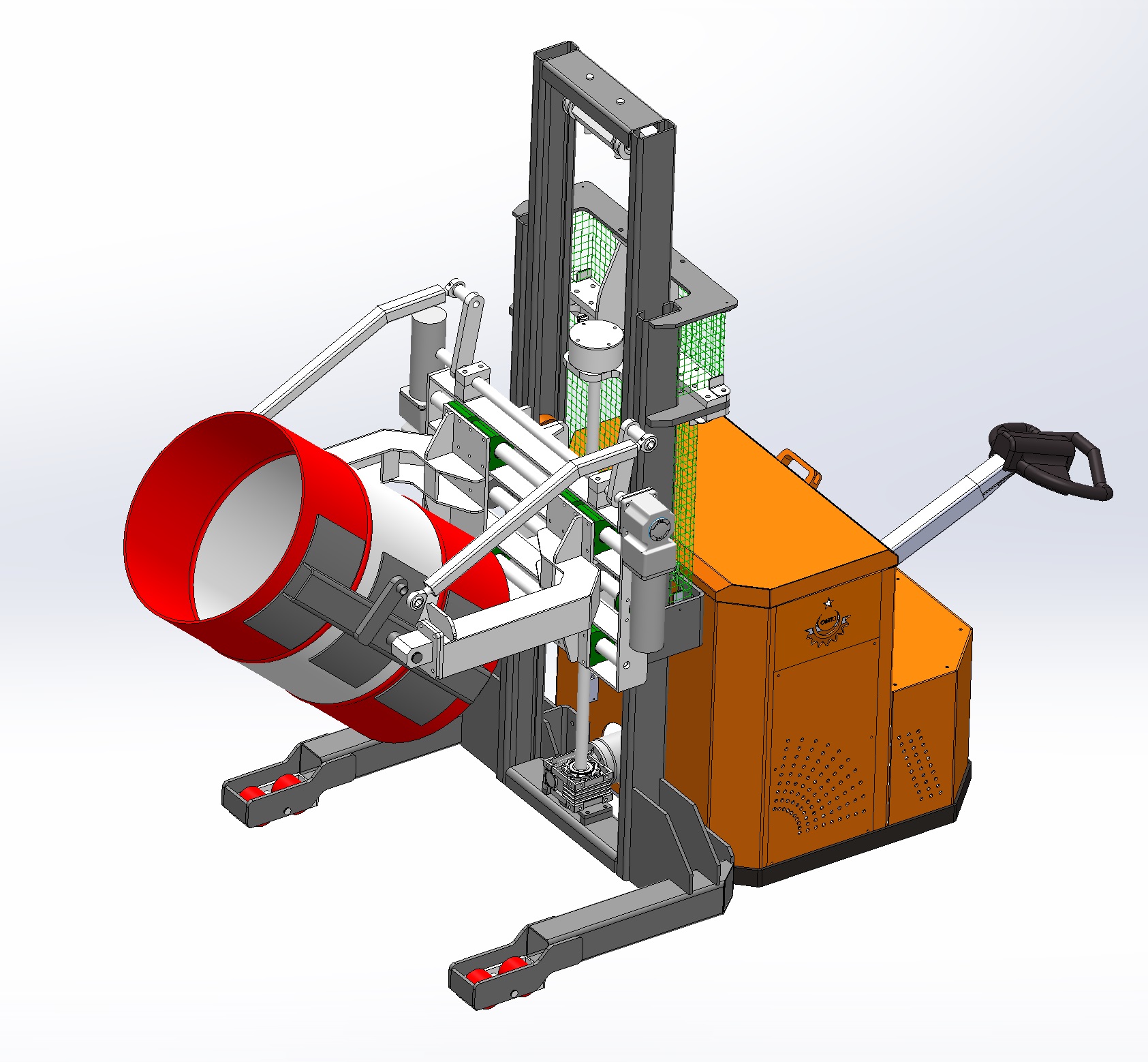 筒式升降机_SOLIDWORKS 2019_模型图纸下载 – 懒石网
