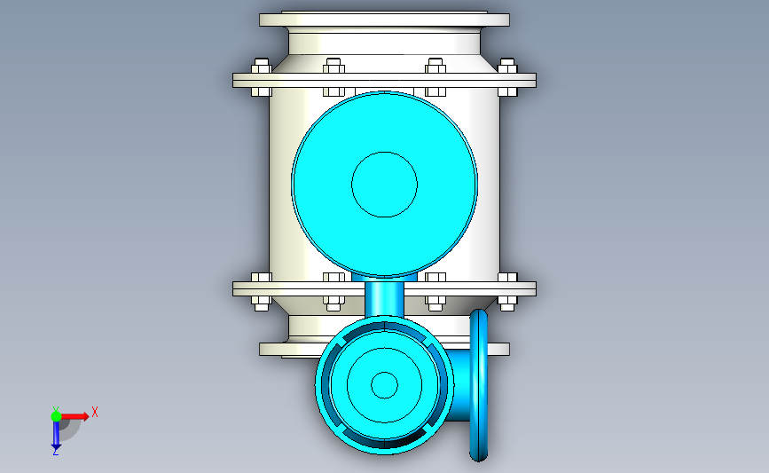 固定式锻钢球阀(电动)[PN1.6-DN300].step_STEP_模型图纸下载 – 懒石网