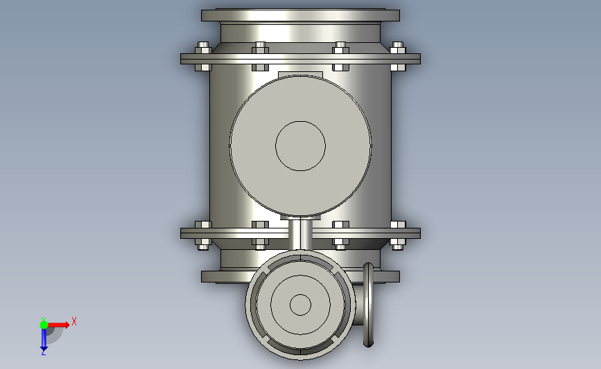 固定式锻钢球阀(电动)[PN1.6-DN500].step_STEP_模型图纸下载 – 懒石网