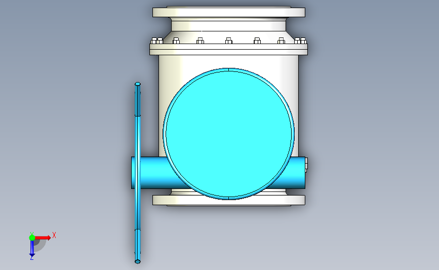 固定式锻钢球阀(蜗轮蜗杆)[PN2.5-DN300].step_STEP_模型图纸下载 – 懒石网