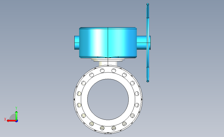 固定式锻钢球阀(蜗轮蜗杆)[PN2.5-DN300].step_STEP_模型图纸下载 – 懒石网
