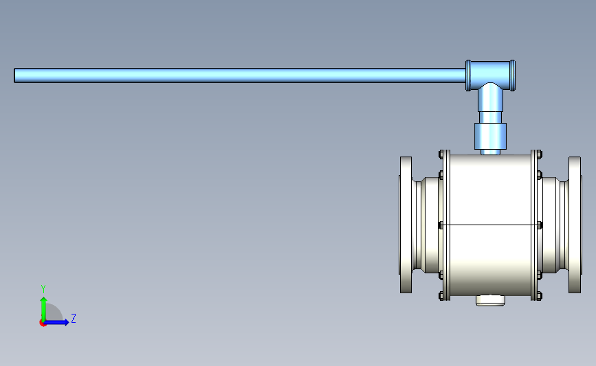 固定式铸钢球阀(手动)[PN2.5-DN150].step_STEP_模型图纸下载 – 懒石网
