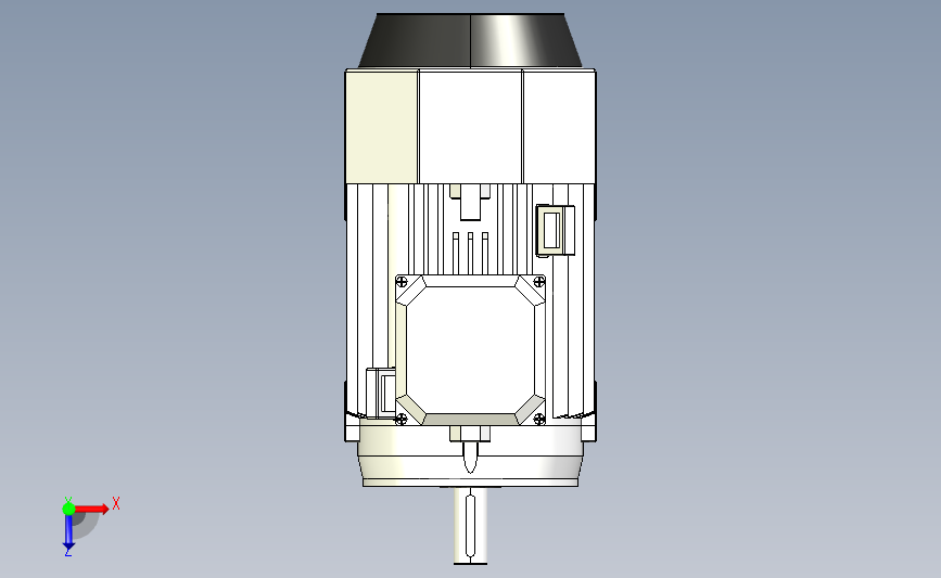 IM B3 H80-180(YE2、YE3)通用电机[YE2-180M-4-B3].step_STEP_模型图纸下载 – 懒石网