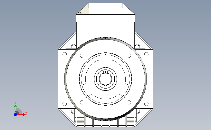 IM B14 H80-112(YE2、YE3)通用电机[YE2-80M2-2-B14].step_STEP_模型图纸下载 – 懒石网