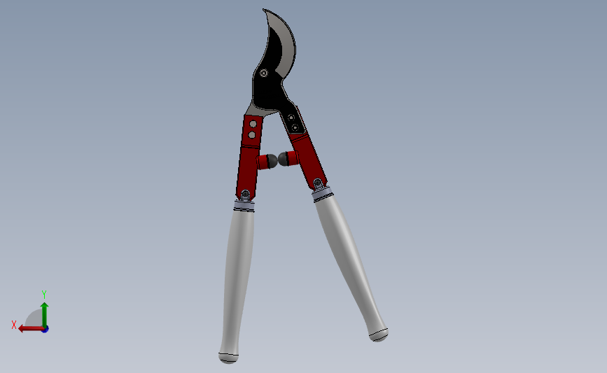 普通花园园艺剪刀_SOLIDWORKS 2013_模型图纸下载 – 懒石网