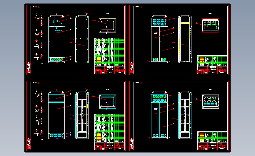 钣金机箱机柜GGD cad生产图_AutoCAD 2000_模型图纸下载 – 懒石网