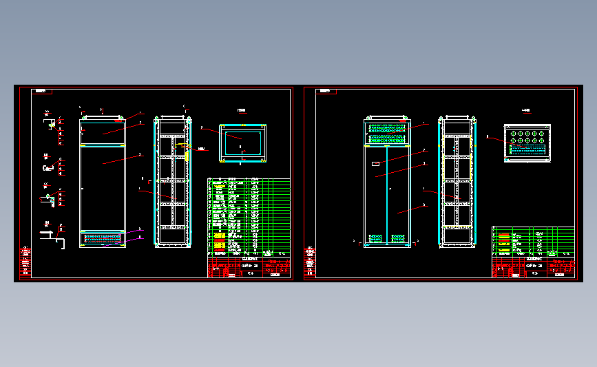 钣金机箱机柜GGD cad生产图_AutoCAD 2000_模型图纸下载 – 懒石网