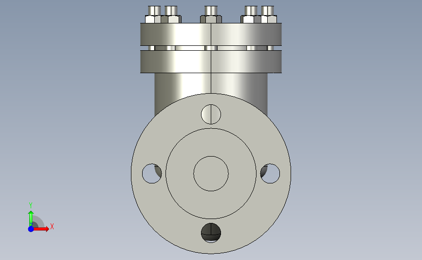 H41H-W-Y-25 升降式止回阀[25]_STEP_模型图纸下载 – 懒石网