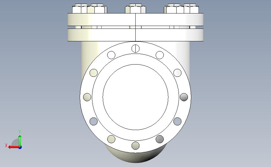 H41H-W-Y-25 升降式止回阀[250]_STEP_模型图纸下载 – 懒石网