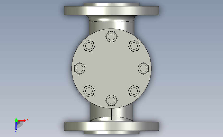 H41H-W-Y-40 升降式止回阀[40]_STEP_模型图纸下载 – 懒石网