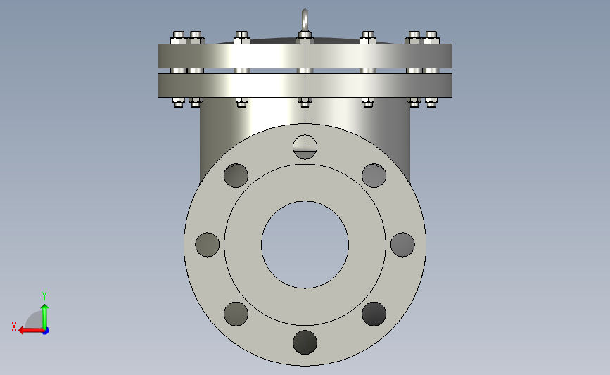 H44H-W-Y-25 旋启式止回阀[65]_STEP_模型图纸下载 – 懒石网