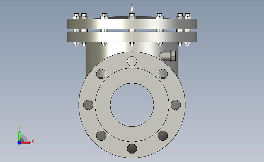 H44H-W-Y-25 旋启式止回阀[80]_STEP_模型图纸下载 – 懒石网