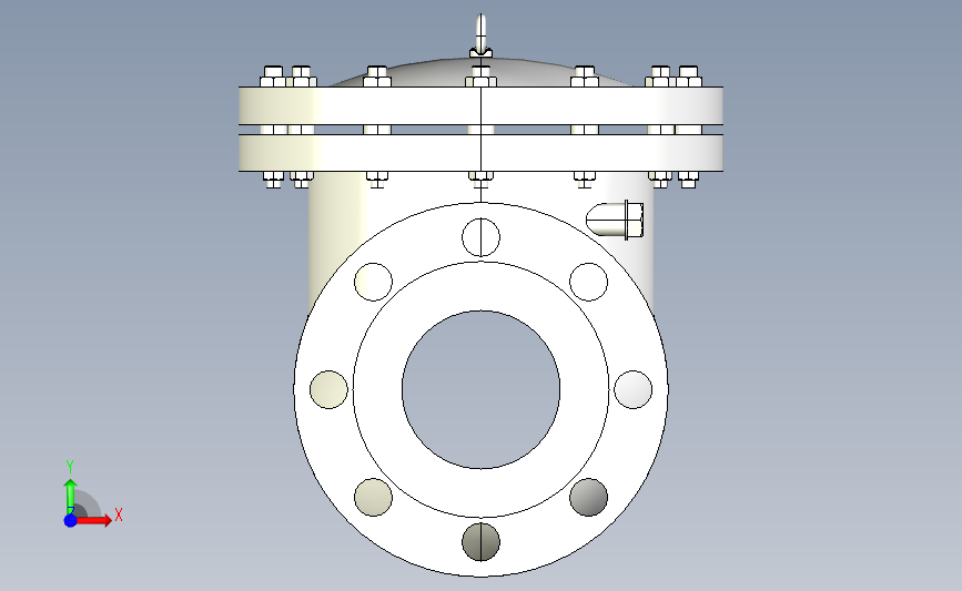 H44H-W-Y-64 旋启式止回阀[125]_STEP_模型图纸下载 – 懒石网