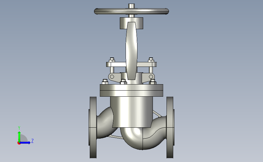 WJ41H-W-16波纹管截止阀[25]_STEP_模型图纸下载 – 懒石网