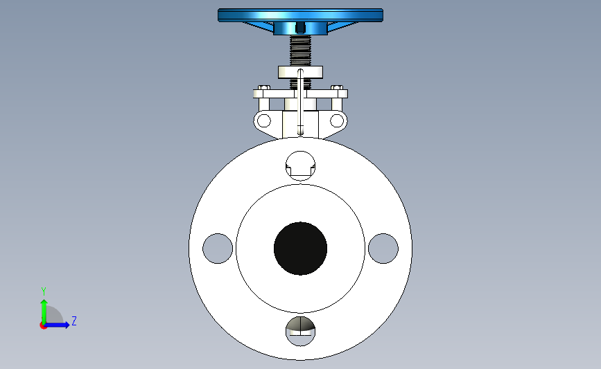 J41T╱W╱F╱H-16法兰式截止阀[J41T-16]32_STEP_模型图纸下载 – 懒石网