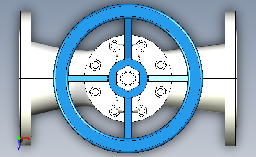 J41T╱W╱F╱H-16法兰式截止阀[J41T-16]100_STEP_模型图纸下载 – 懒石网